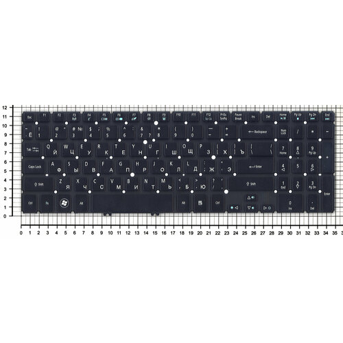 Клавиатура для ноутбука ACER MP-11F53US-528 черная с подсветкой