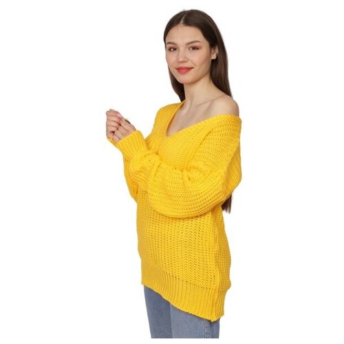 Пуловер MS Collection, размер 42, желтый
