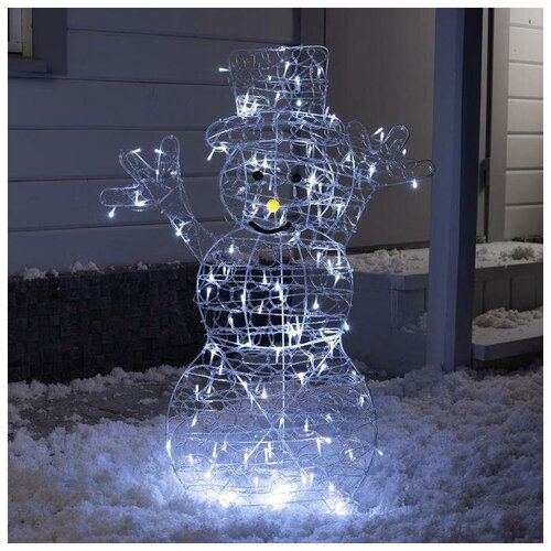 Светодиодная фигура «Снеговик» 65 × 90 × 20 см металл 31 В свечение белое