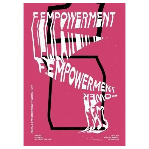 Плакат, постер на бумаге F. Empowerment-Ф. Имповермент. Размер 21 х 30 см
