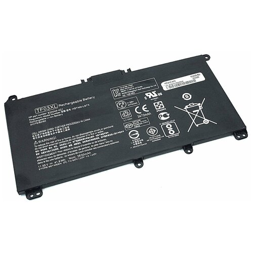 Аккумуляторная батарея для ноутбука HP 15-CC 15-CD (TF03XL) 11.55V 41,9Wh