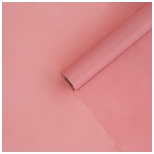 Пленка упаковочная Дарите счастье Нежно-розовый, 0.6х8м, розовый