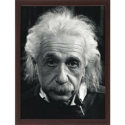 Портрет учёного Альберта Эйнштейна (2), 30х40 см, в раме