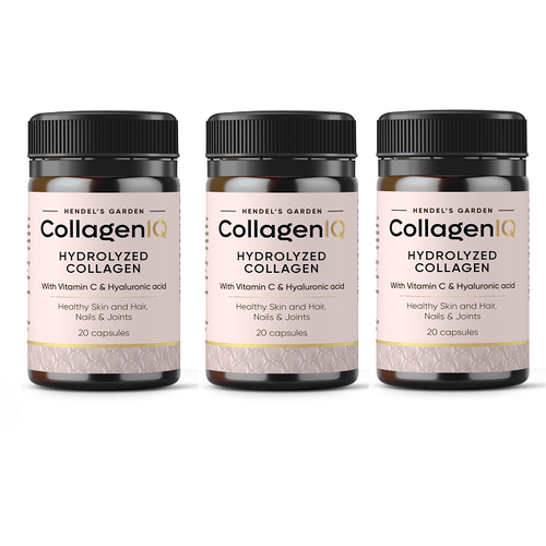 CollagenIQ пептиды коллагена с гиалуроновой кислотой и витамином С, набор 3 шт .