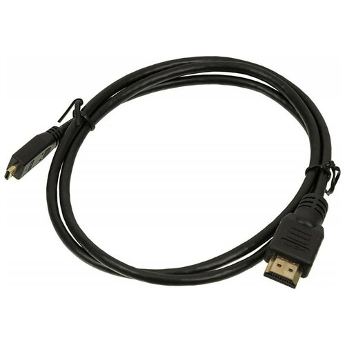 Кабель Micro HDMI (m)/HDMI (m) 1м. позолоч. конт. черный
