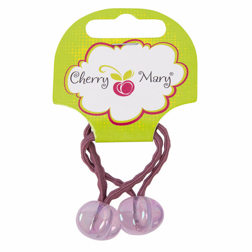 Набор резинок для волос "CHERRY MARY" R6206 2 шт. №01 фиолетовый