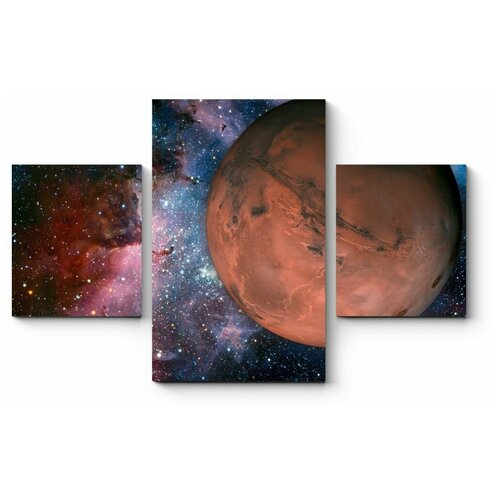 Модульная картина Марс и Вселенная 90x59