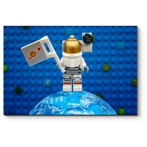 Модульная картина Лего-космонавт 50x33