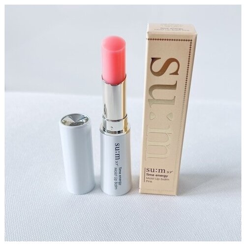 Su: m37 влажный, ухаживающий бальзам для губ Time Energy Moist Lip Balm Pink