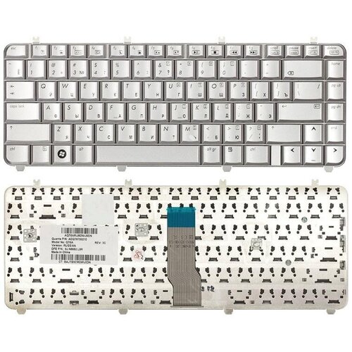 Клавиатура для ноутбука HP Pavilion DV5-1000 серебряная
