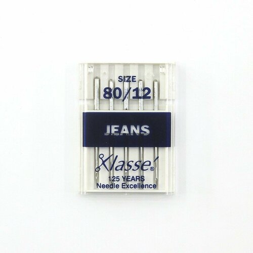 Иглы для швейных машин, для джинсовых тканей, 80/12 #103.80/G002 Hemline № 80/12