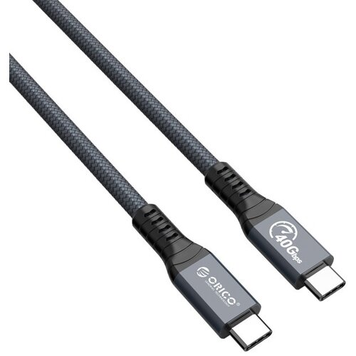 Кабель ORICO Thunderbolt 4 Type-C - Type-C (TBZ4), 0.3 м, 1 шт., серый