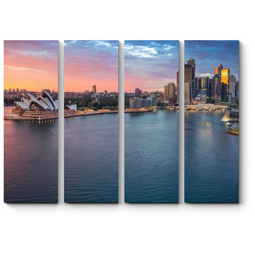 Модульная картина Прекрасный Сидней на закате 130x98