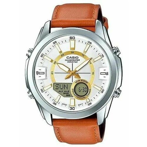 Наручные часы CASIO Collection, коричневый, белый