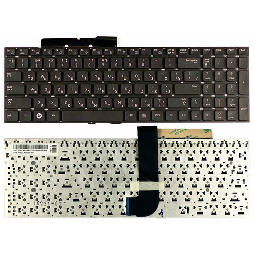 Клавиатура для Samsumg NP-RF511 черная без рамки
