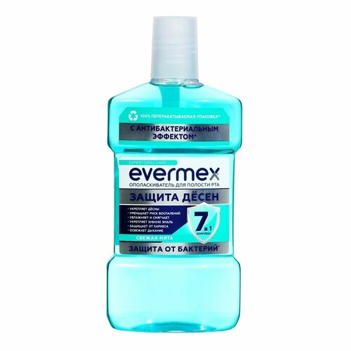 Evermex Ополаскиватель для рта Evermex "Защита дёсен 7в1", 500 мл