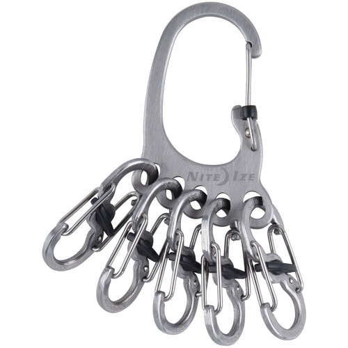 Брелок Nite Ize BigFoot Locker KeyRack Stainless Steel, серебряный