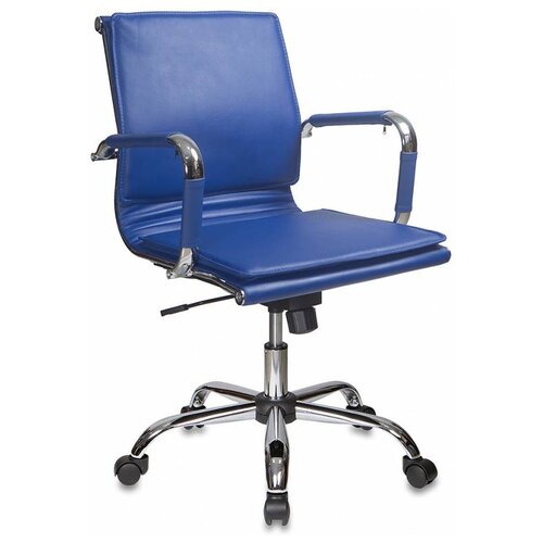 Компьютерное кресло Бюрократ CH-993-Low для руководителя, обивка: искусственная кожа, цвет: blue