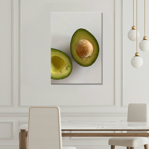 Картина/Картина на холсте для интерьера/Картина на стену/Картина для кухни/ -Разрезанный авокадо 40х60