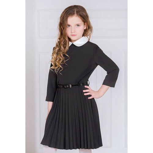 Школьное платье Инфанта, размер 128-64, черный