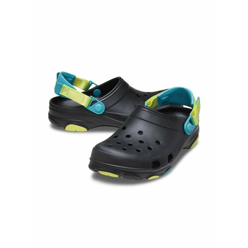 Сабо Crocs, размер M9/W11, зеленый, черный