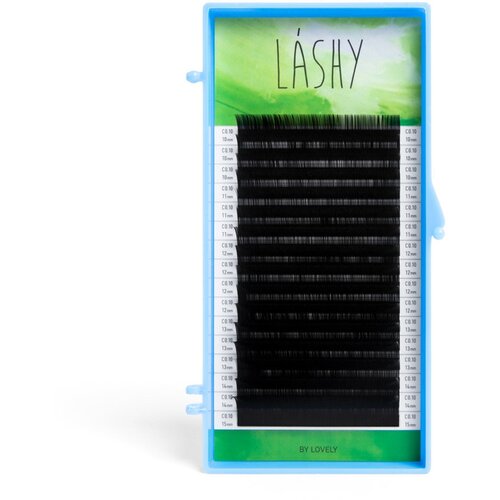 Ресницы чёрные LASHY GREEN 16 линий C 0.10 13mm