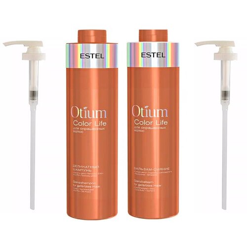 ESTEL Набор Otium Color Life шампунь 1 литр + бальзам 1 литр + 2 дозатора