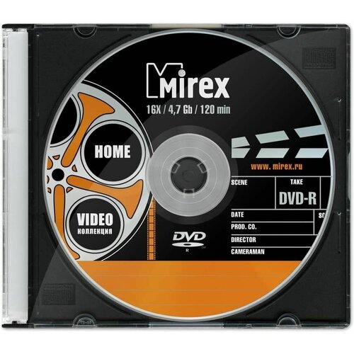 Диски DVD-R Mirex Видеоколлекция 16X 4,7GB Slim case