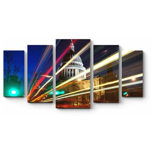 Модульная картина Огни ночного Лондона 100x55