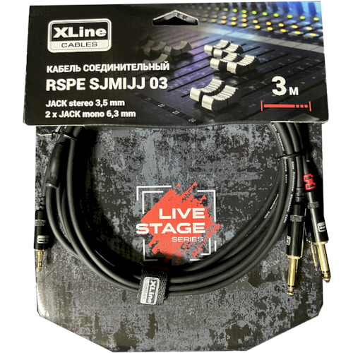 Кабель Xline Cables RSPE SJMIJJ03 Jack stereo-2хJack mono