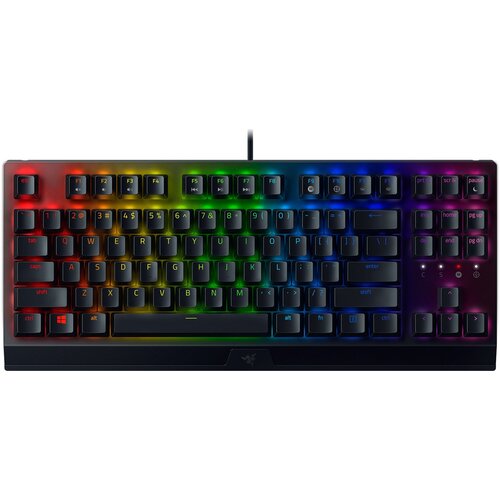 Игровая клавиатура Razer BlackWidow V3 Tenkeyless Razer Green / Clicky, черный, английская