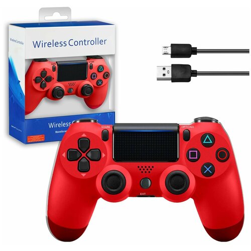 Геймпад для игровой приставки джойстик совместим с PlayStation PS4 и ПК Bluetooth беспроводной