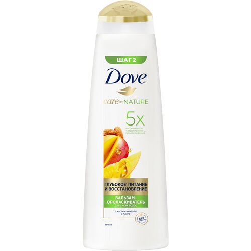 Dove бальзам-ополаскиватель глубокое питание и восстановление с ароматом Манго, 350 мл