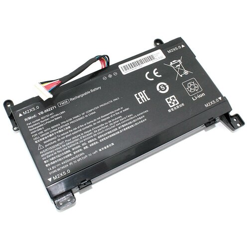 Аккумулятор (АКБ, аккумуляторная батарея) FM08 для ноутбука HP Omen 17-an013TX, 14.8В, 4400мАч, черный