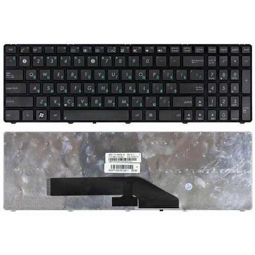 Клавиатура для ноутбука Asus X5EAC, черная с рамкой, версия 2