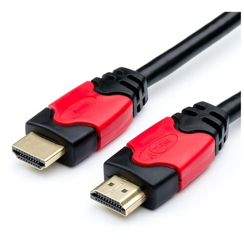 Atcom / Кабель HDMI - HDMI 2м AT4943 Red/Gold черный в блистере