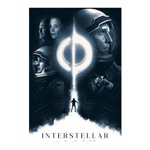 Плакат, постер Интерстеллар. Interstellar, 2014 на бумаге, размер 21х30см