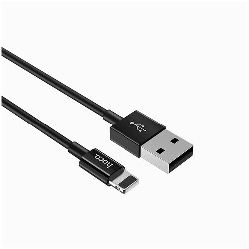 USB кабель Hoco X23 Skilled Lightning charging черный
