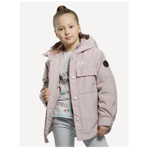 Джинсовая куртка Orso Bianco, размер 122, фиолетовый