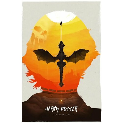 Плакат, постер Harry Potter. Гарри Поттер на бумаге, размер 21х30см