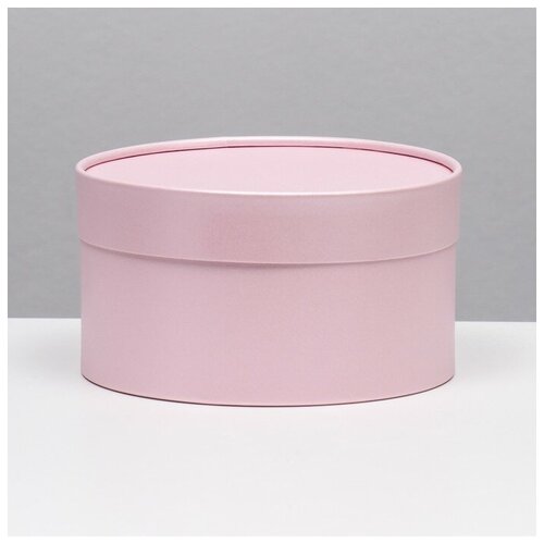 Подарочная коробка Нежность розовая, завальцованная без окна, 21 х 11 см
