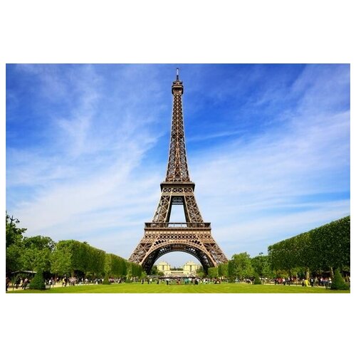 Постер на холсте Эйфелева башня (The Eiffel Tower) №9 75см. x 50см.