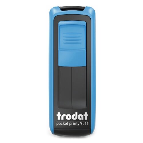 Оснастка карманная Trodat Pocket Printy 9511 для печати, штампа, факсимиле. Поле: 38х14 мм. Корпус: синий.