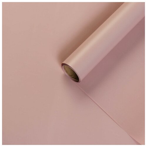 Пленка для цветов "Перламутр", розовый, 58 смx5 м
