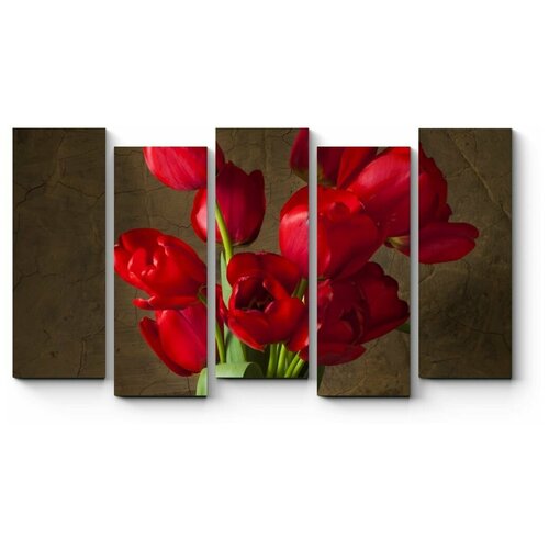 Модульная картина Прекрасные тюльпаны 130x75
