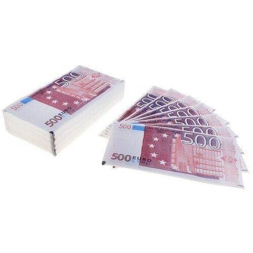Русма Сувенирные салфетки "500 евро", 2-х слойные, 25 листов, 33х33 см
