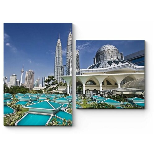 Модульная картина Башни-близнецы в центре Куала-Лумпур40x30