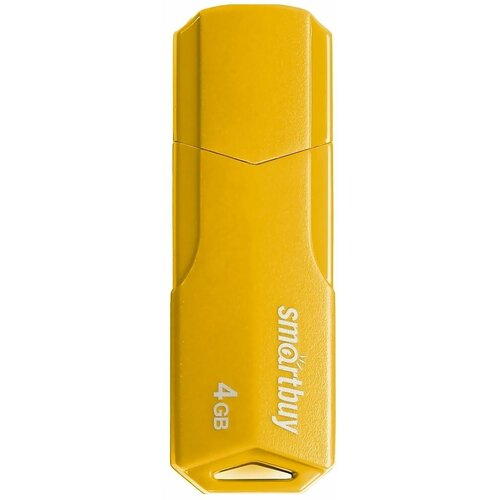 USB Флеш-накопитель - Smart Buy CLUE, 4 Гб, пластик, желтый, 1 шт.