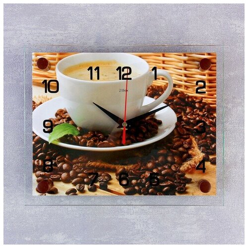 Часы настенные, серия: Кухня, "Чашка кофе", 20х26 см