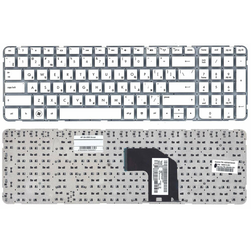 Клавиатура для ноутбука HP 700273-251 белая без рамки